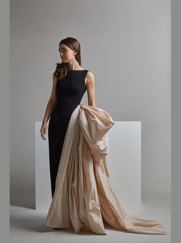 Sleeveless UCHIHA Evening Dress – The Designer Atelier - By Varuna Jani
