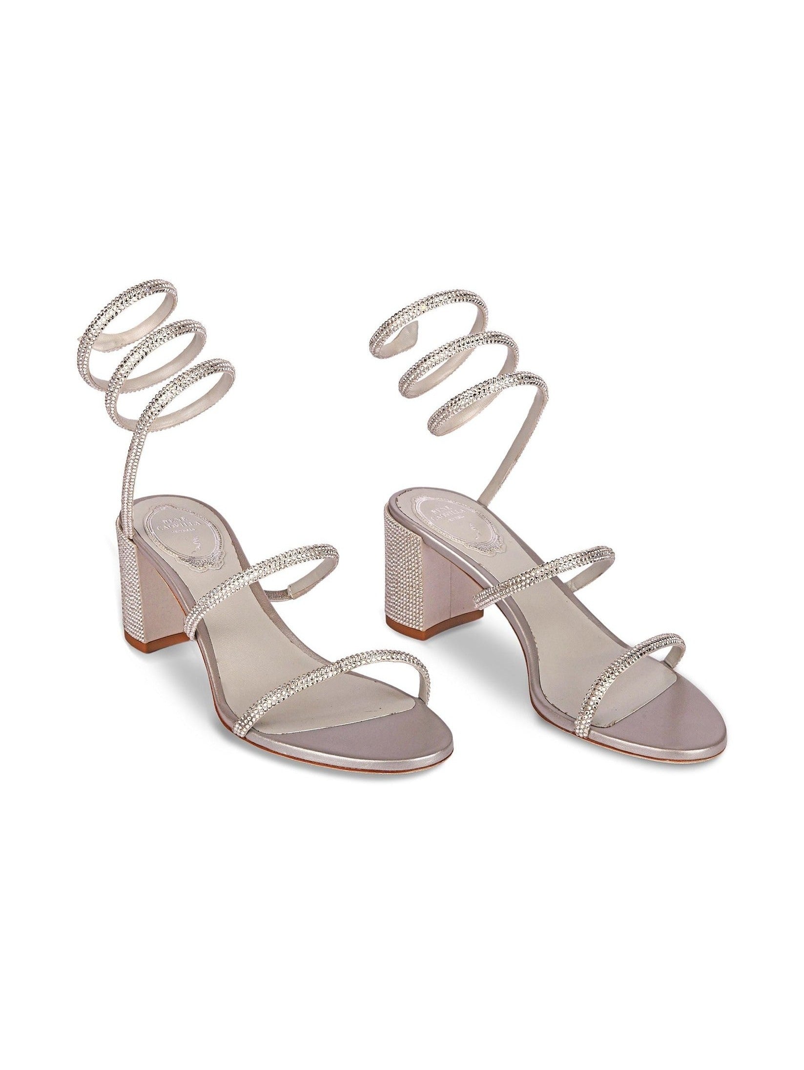 Cleo Crystal Gray Sandal – HOUSE OF VDJ